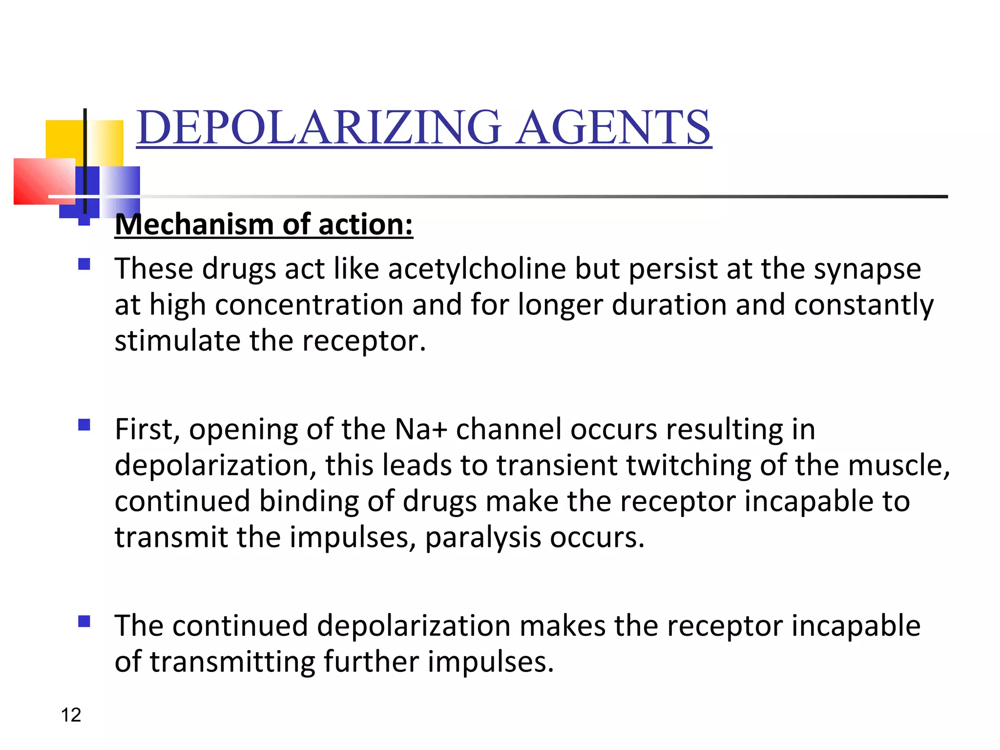Muscle relaxant and reversal agents | PPT