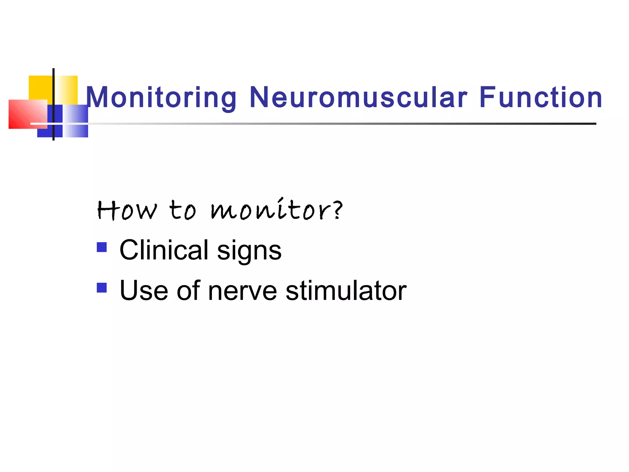Muscle relaxant and reversal agents | PPT