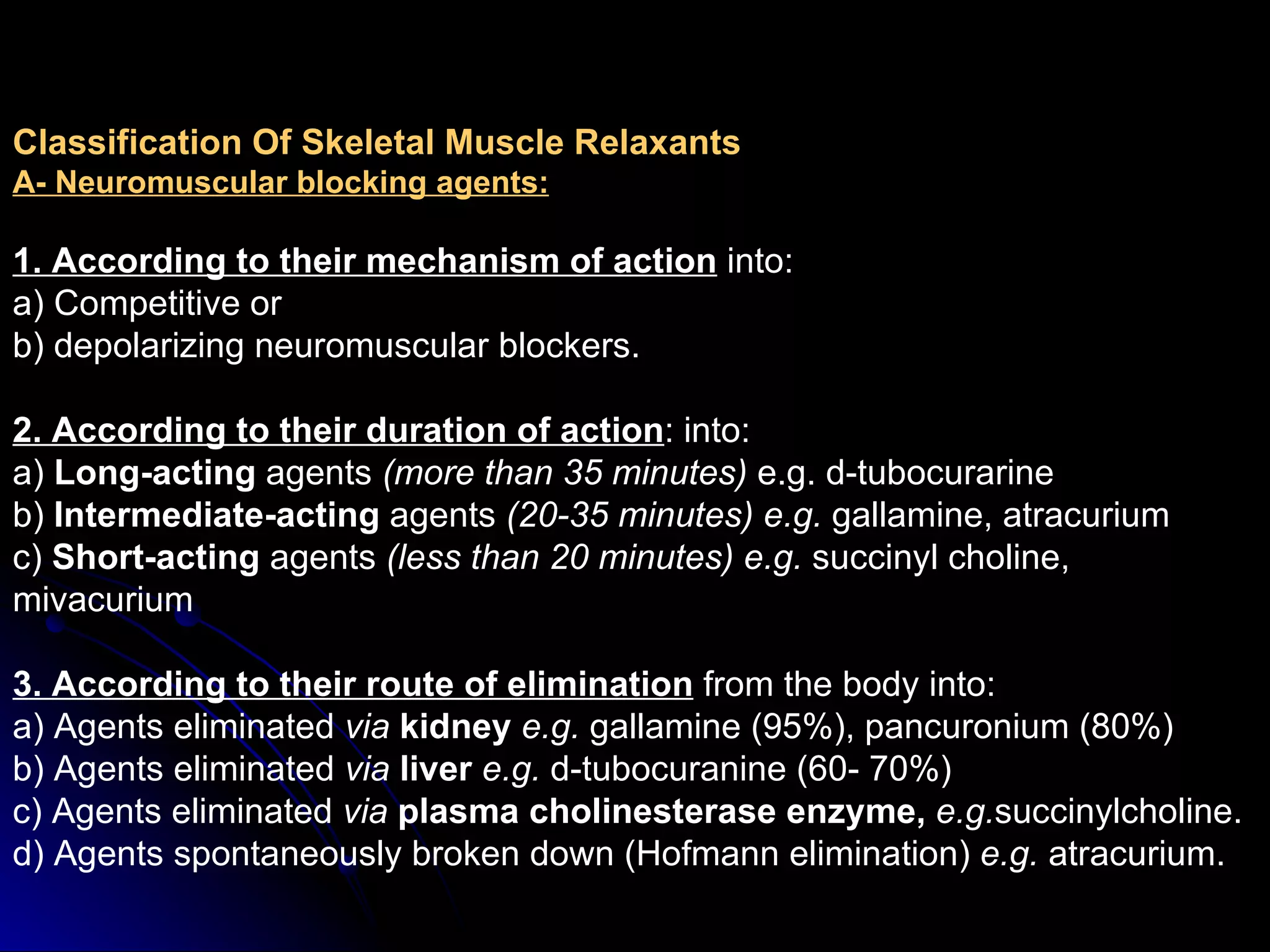 Muscle Relaxants | PPT