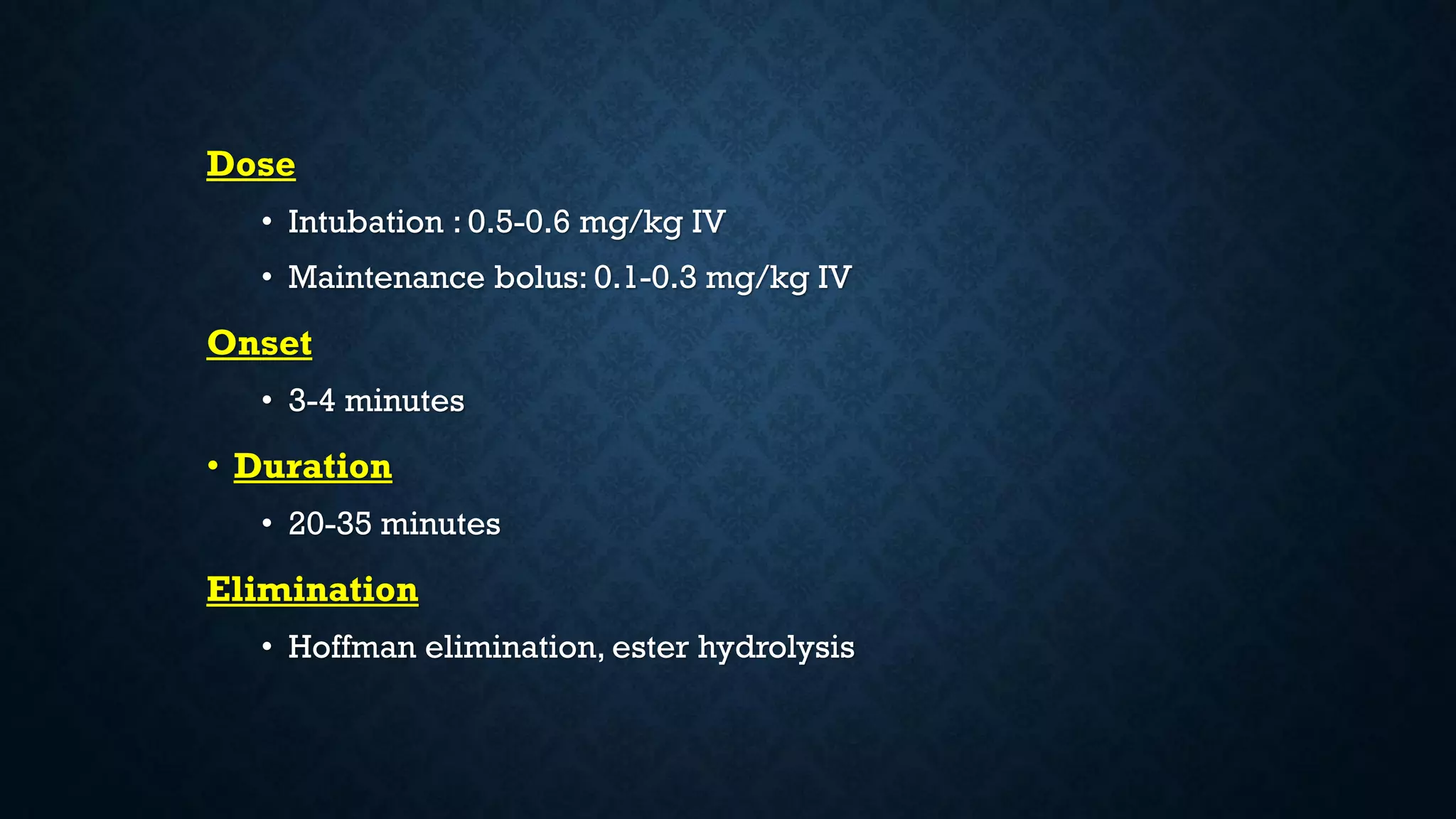 Muscle Relaxants DMR & NDMR | PDF