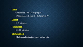 Muscle Relaxants DMR & NDMR | PDF