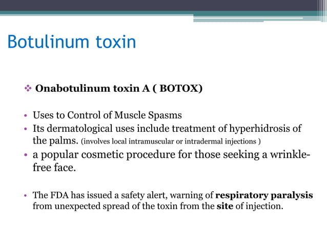 Muscle releaxent toxicity | PPT