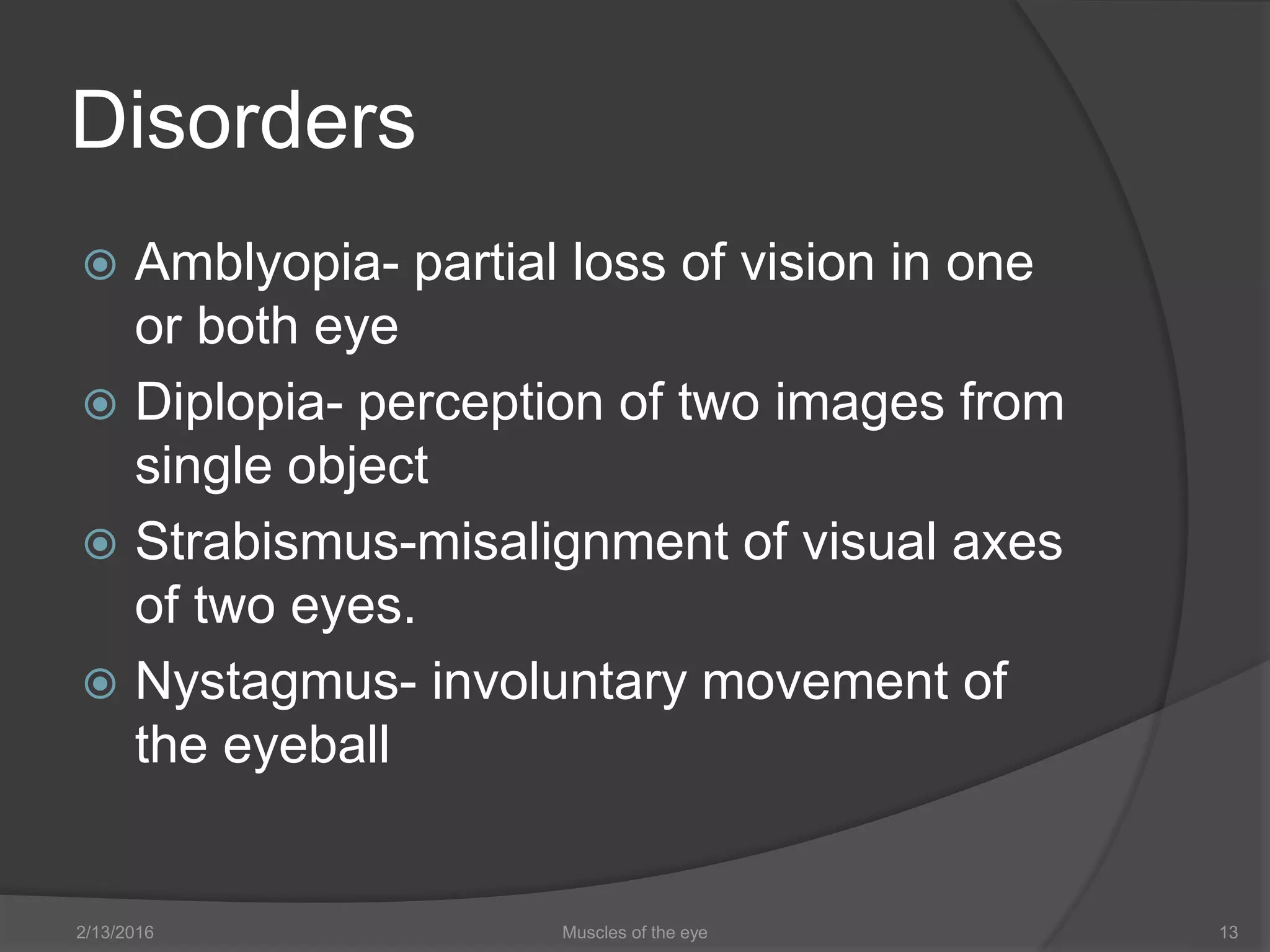 Muscles of the eye | PPTX