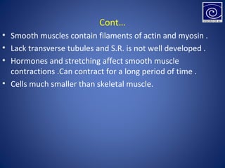 MUSCLES (THREE TYPES OF MUSCLES IN THE BODY) | PPT