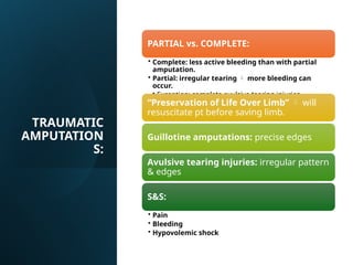 muscle &skeletal trauma lecture presentation | PPTX