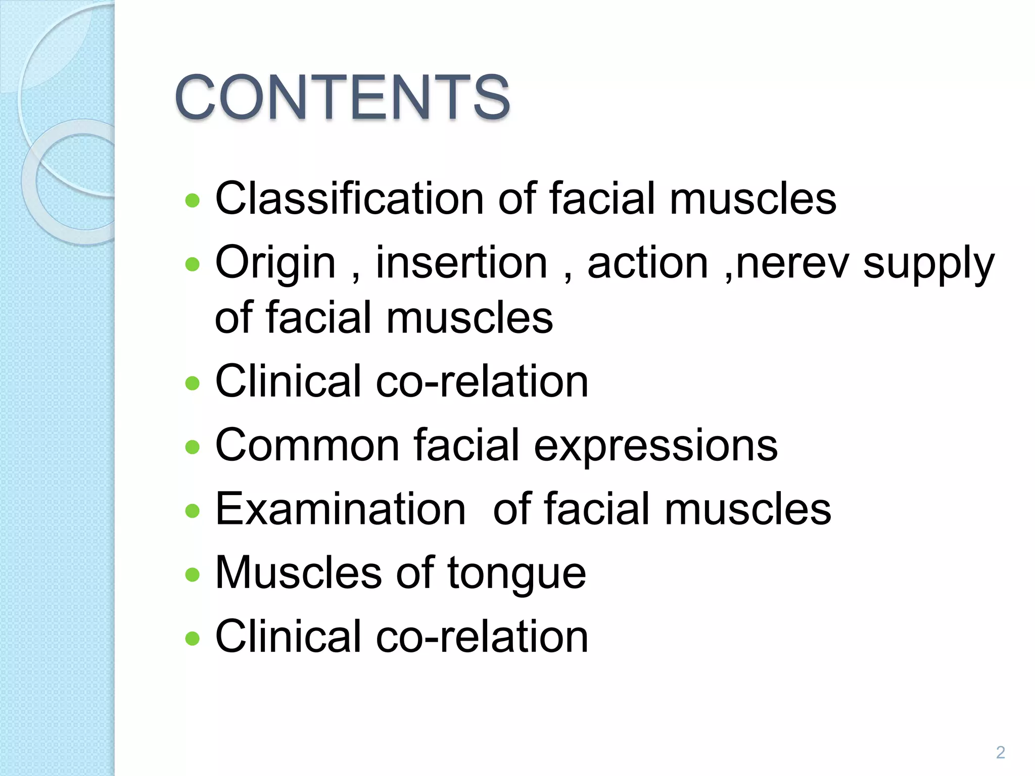 Muscles of facial expression and muscles of tongue | PPTX