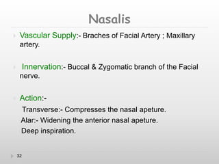 Muscles of facial expression | PPTX