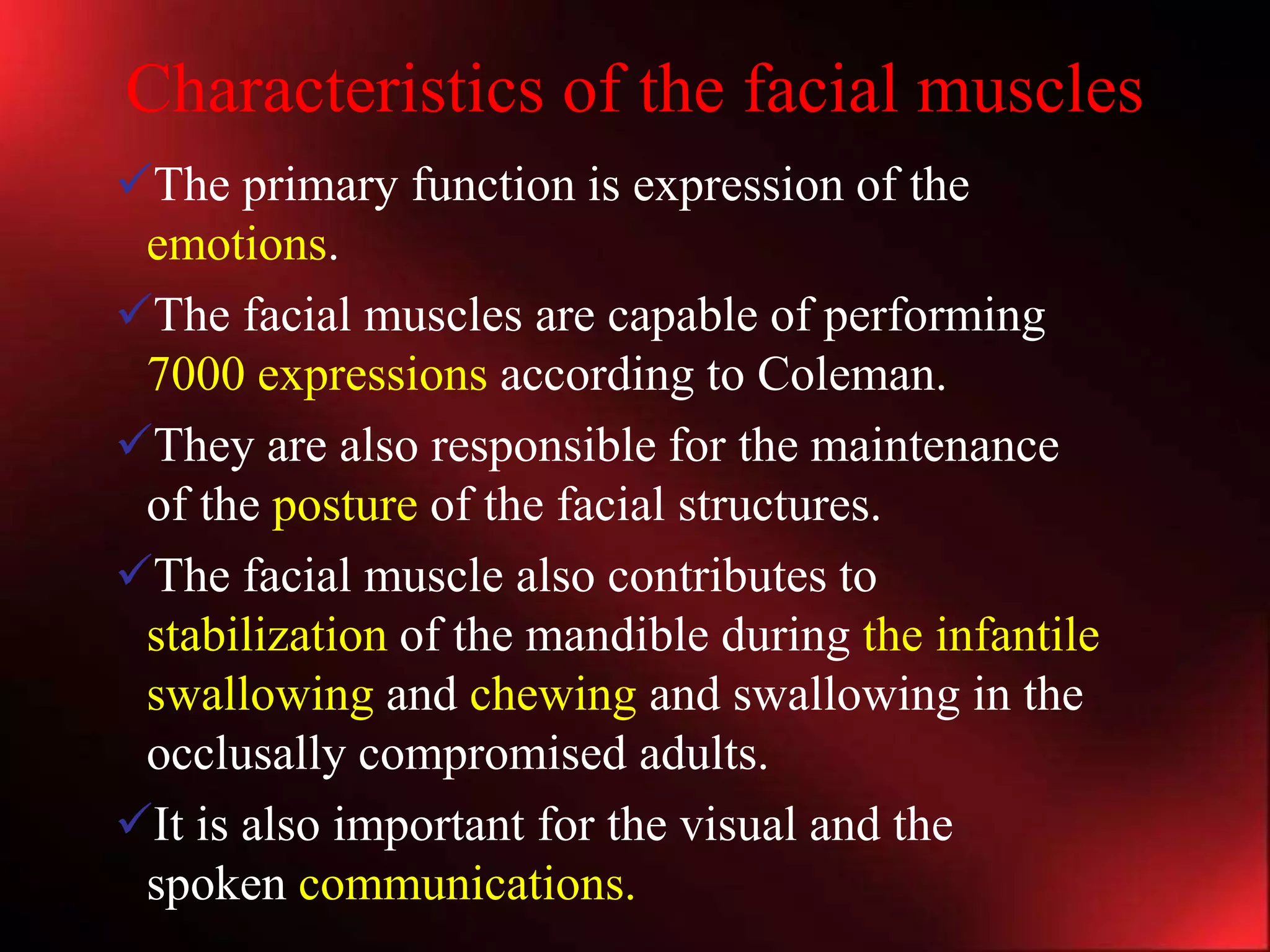 Muscles of facial expressions | PPTX