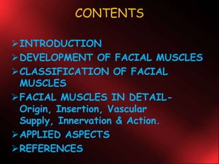 Muscles of facial expressions | PPTX
