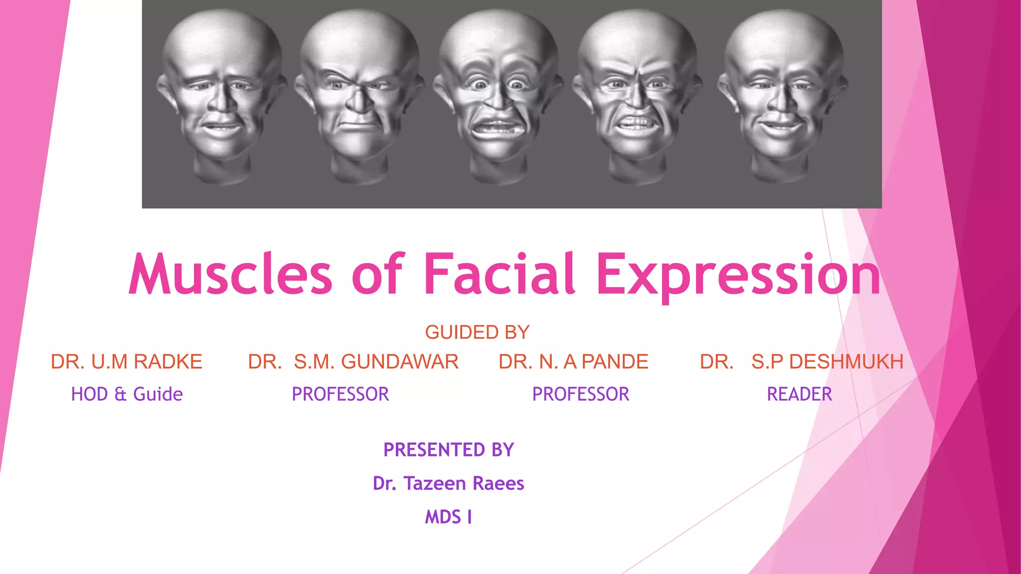 Muscles of facial expresssion | PPTX