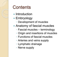 Muscles of facial expressions | PPTX