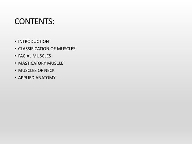 Muscles of Head & Neck | PPTX