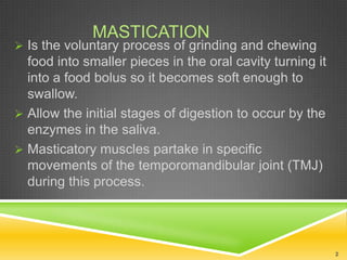Muscles of mastication | PPTX