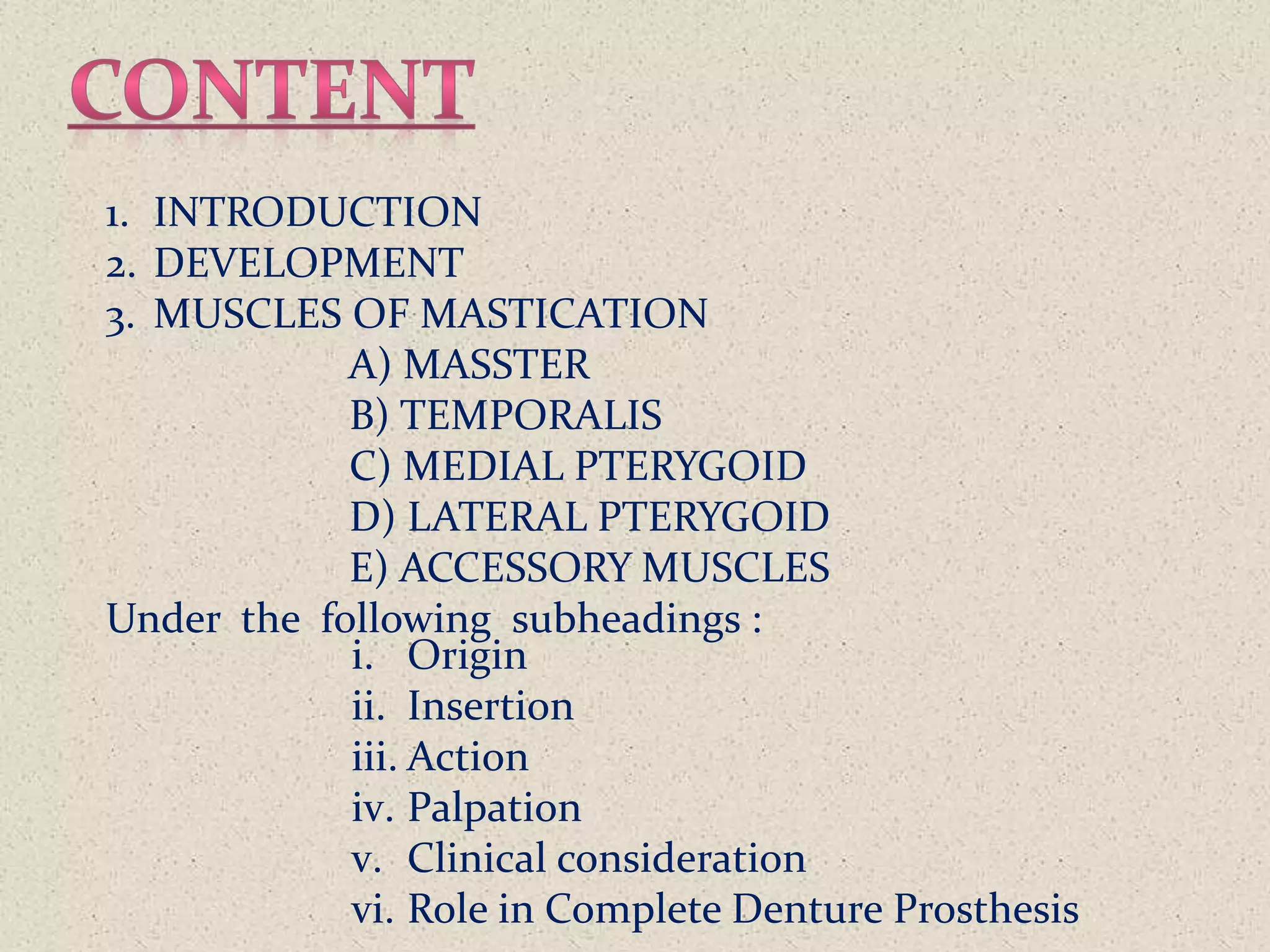 Muscles of mastication | PPTX
