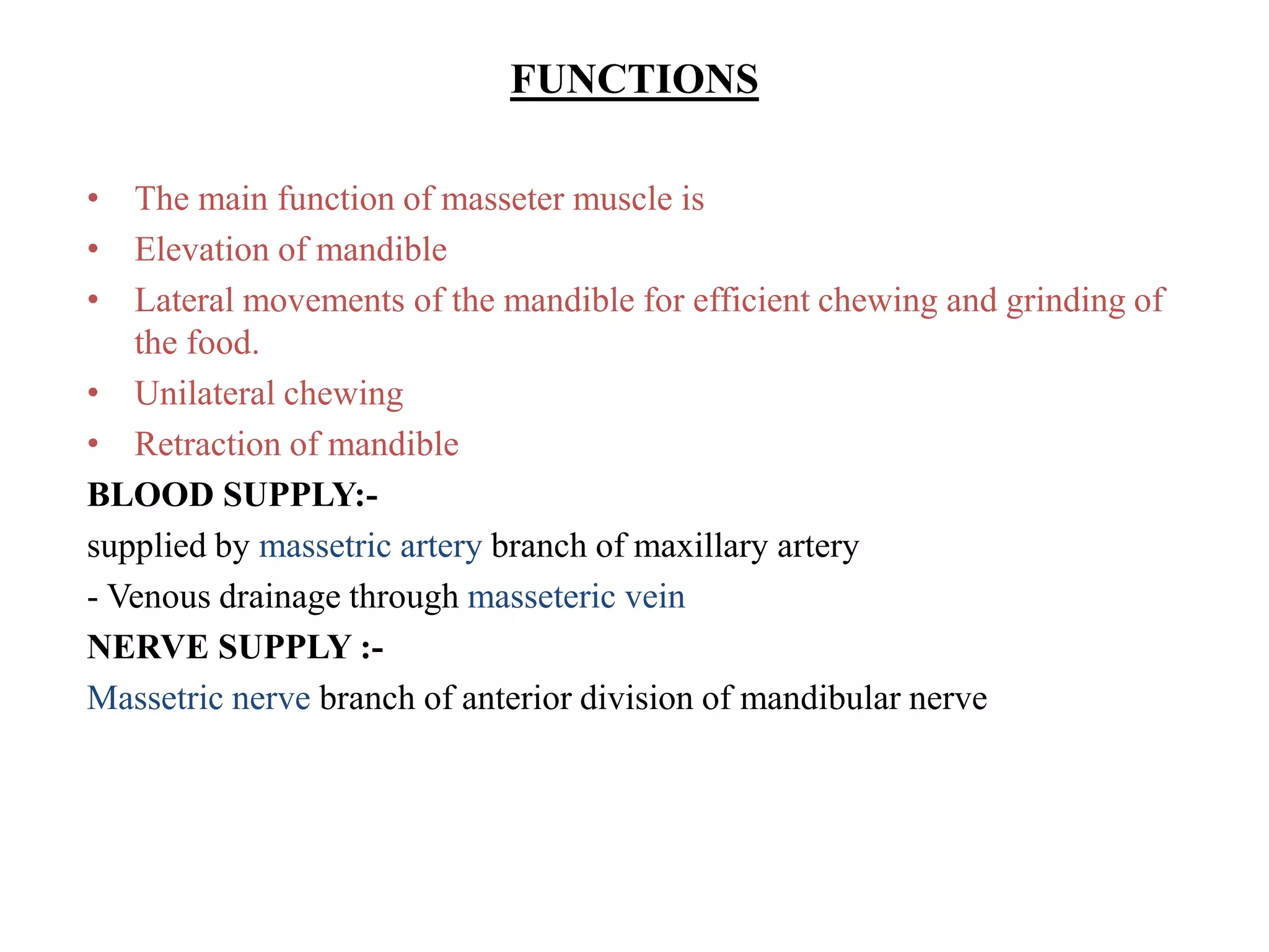Muscles of mastication | PPTX