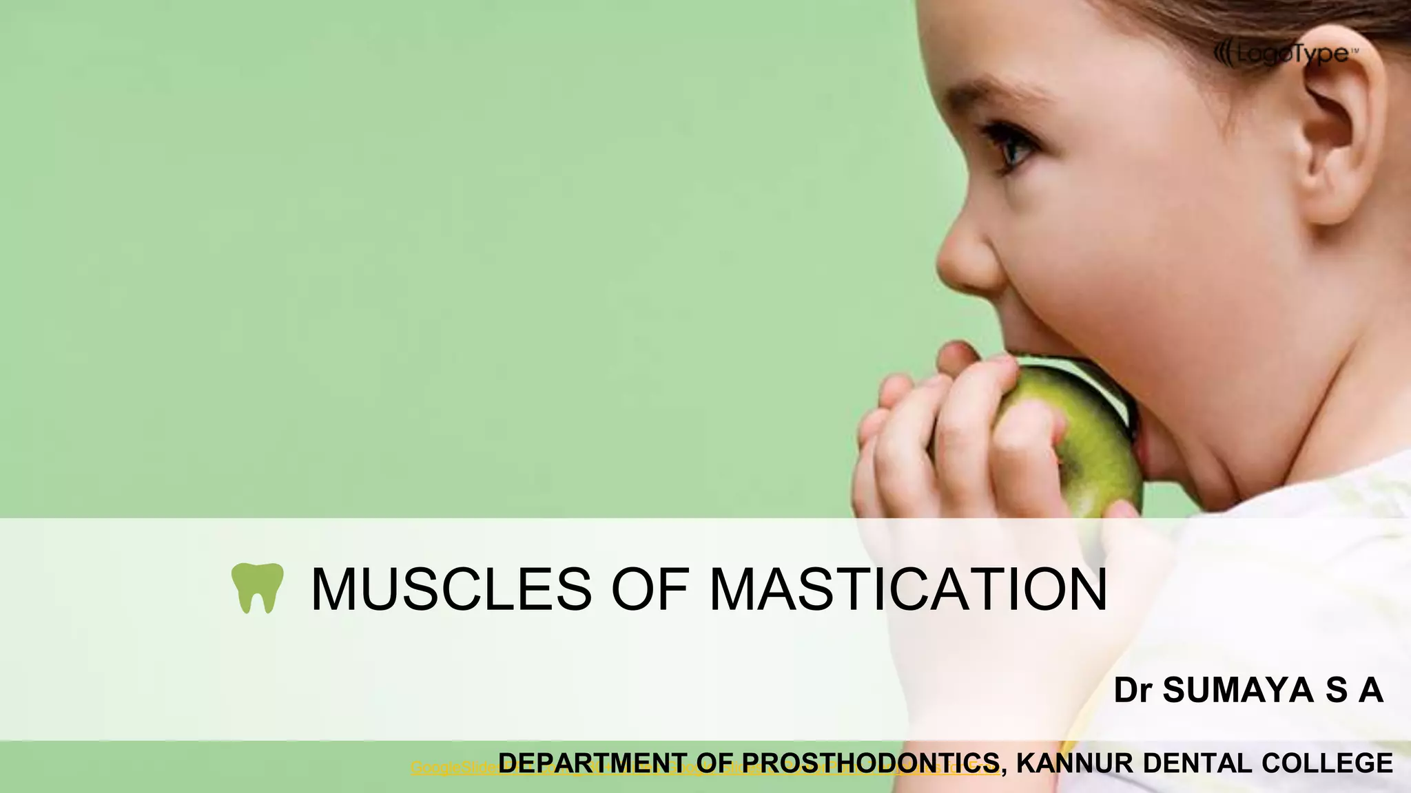 Muscles of mastication | PPTX
