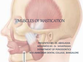 Muscles of mastication | PPTX