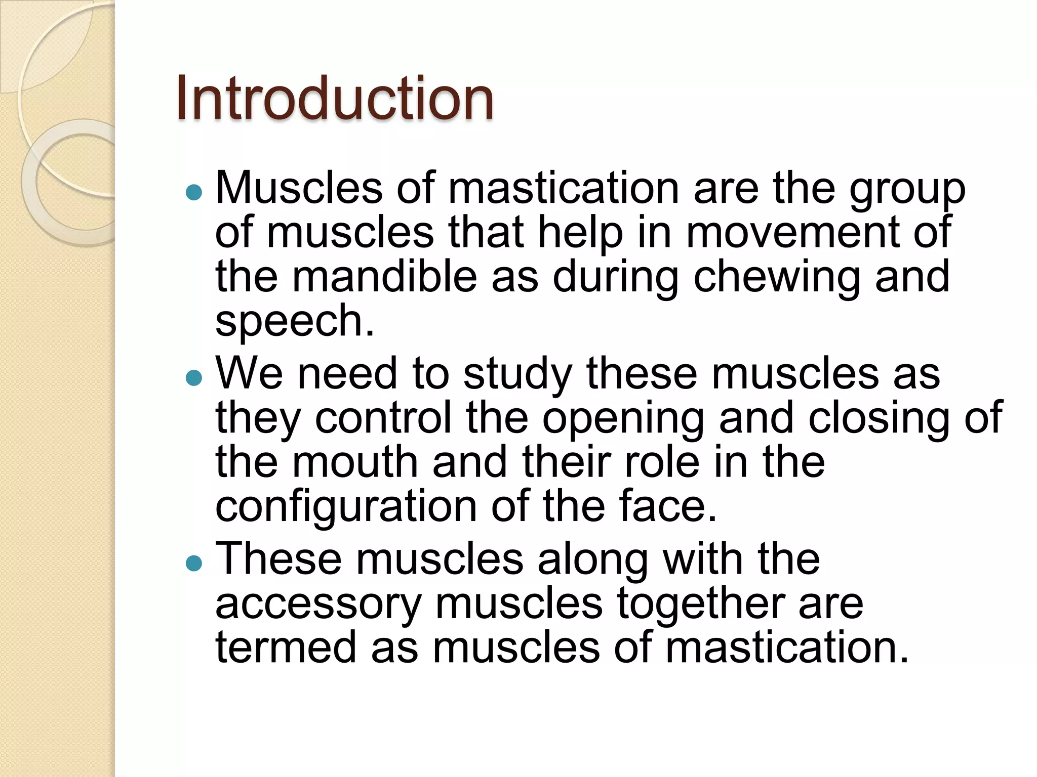Muscles of mastication | PPTX
