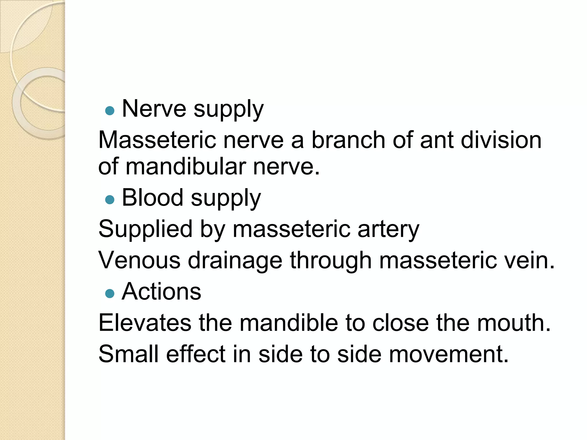 Muscles of mastication | PPTX