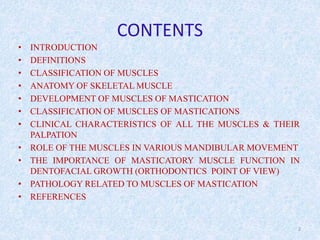 Muscles of mastication | PPTX