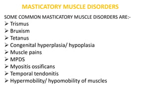 MUSCLES OF MASTICATION and chewing cycle | PPTX