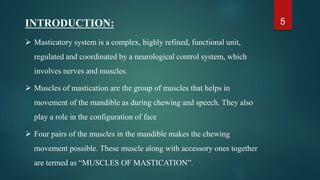 Muscles of mastication ppt | PPTX