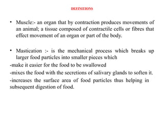 muscles of mastication, applied anatomy,functions | PPTX