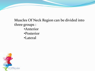 Muscles of neck | PPTX