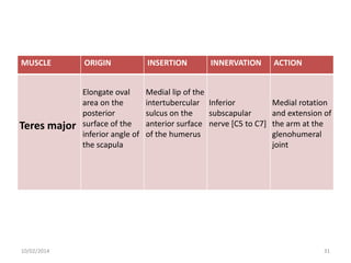 Muscles of shoulder | PPTX