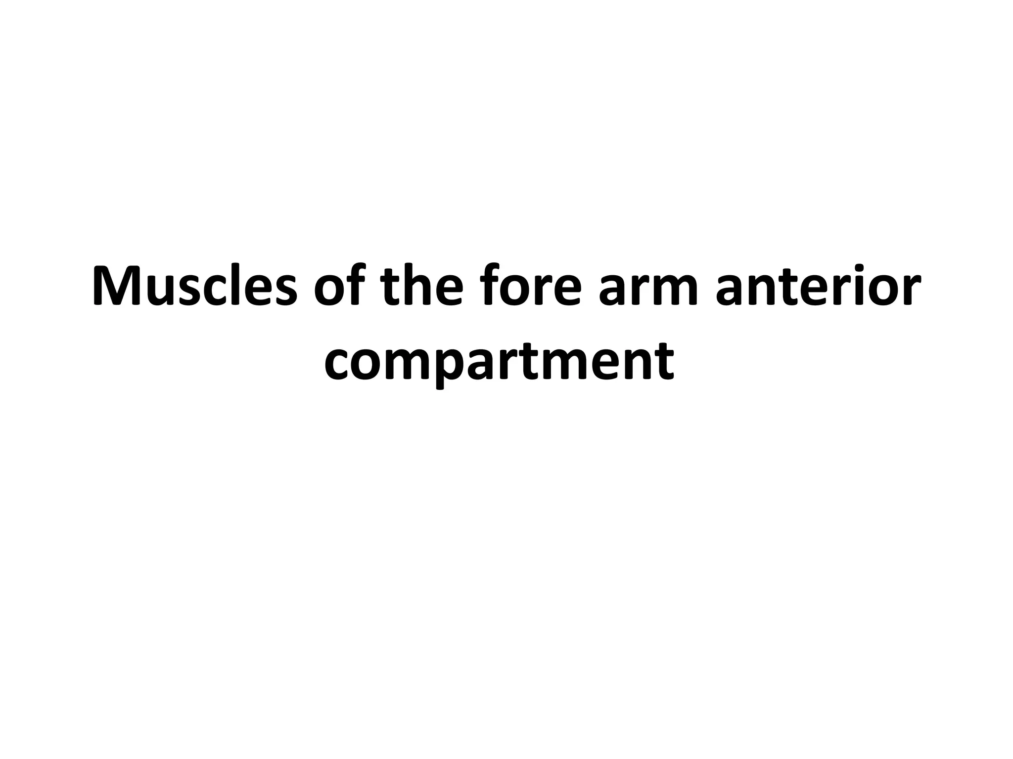 Muscles of the fore arm anterior compartment.pptx