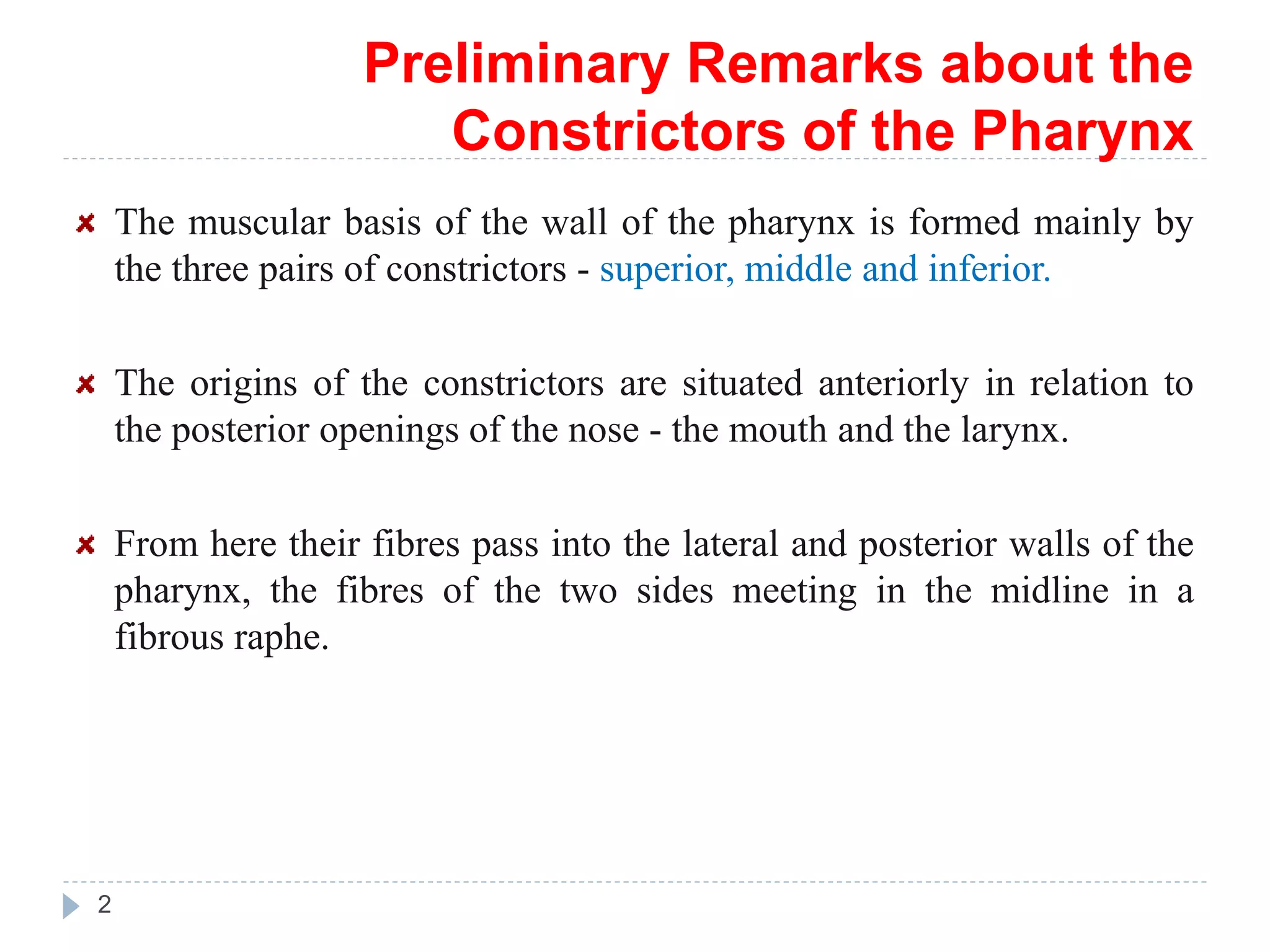 MUSCLES OF THE PHARYNX. | PPTX