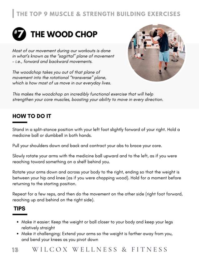 Muscle & Strength Building Exercises | PDF