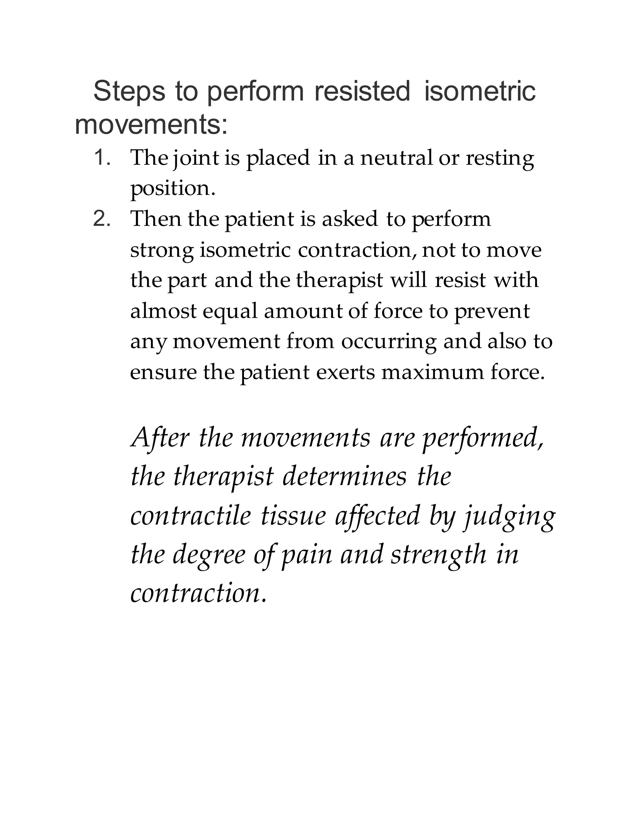 Muscle strength testing | DOCX
