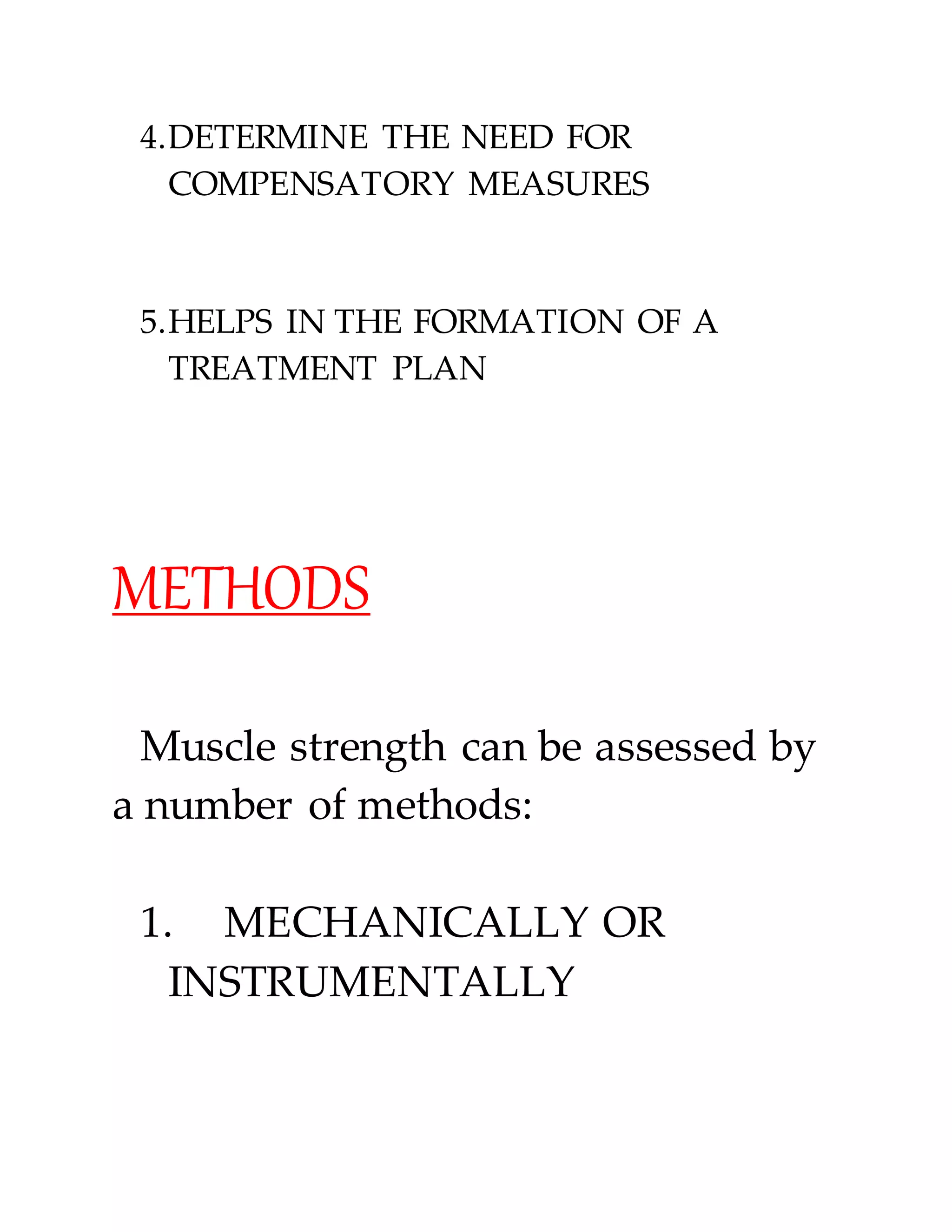 Muscle strength testing | DOCX