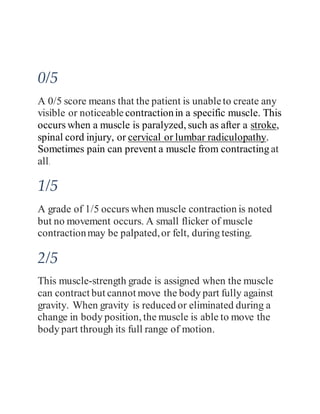 Muscle strength testing | DOCX