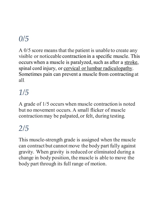 Muscle strength testing | DOCX