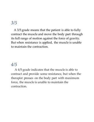 Muscle strength testing | DOCX