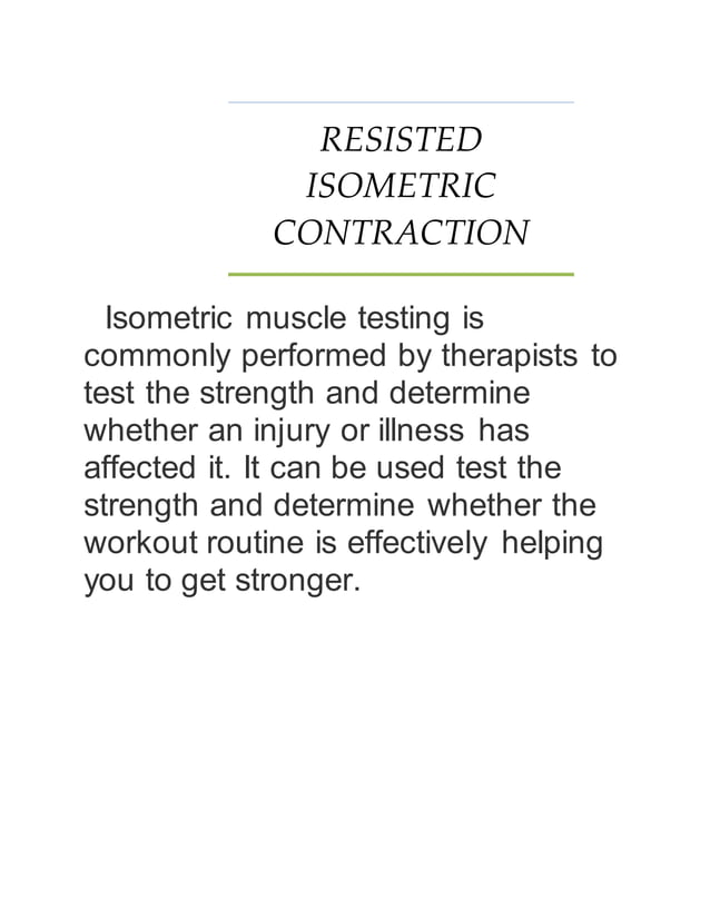 Muscle strength testing | DOCX