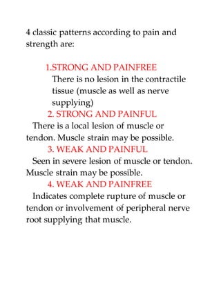Muscle strength testing | DOCX