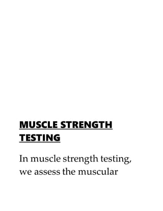Muscle strength testing | DOCX