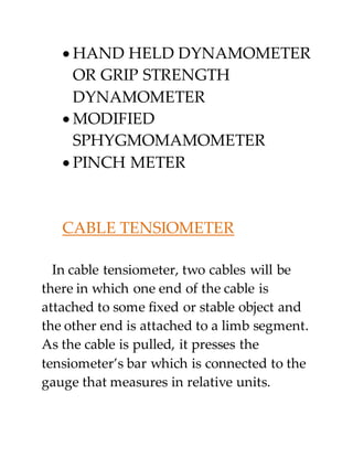 Muscle strength testing | DOCX