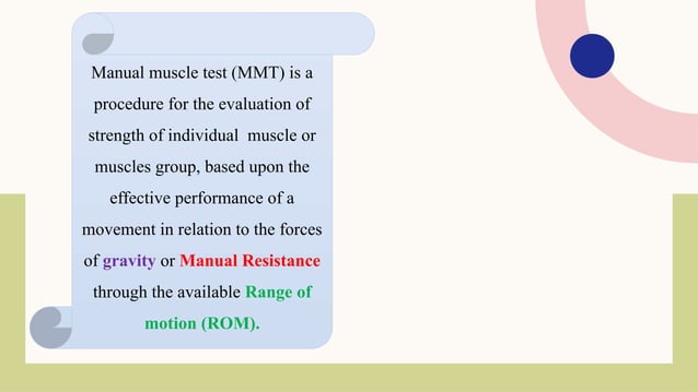 Manual Muscle Testing, Assessment And Grading | PPT