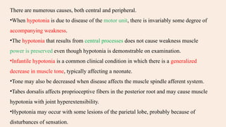 Assessment of Muscle Tone and its impairments | PPTX