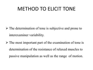 Muscle tone roohi | PPTX