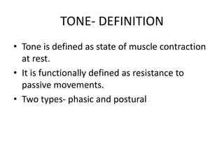 Muscle tone roohi | PPTX