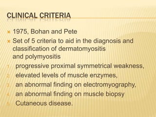 Muscle weakness & rash (Dermatomyositis) | PPTX