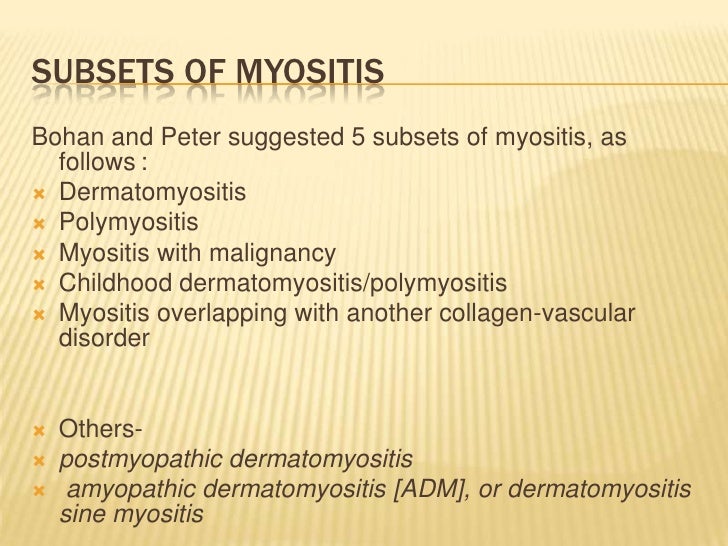 Muscle weakness & rash (Dermatomyositis)