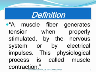 Muscle work | PPT | Free Download