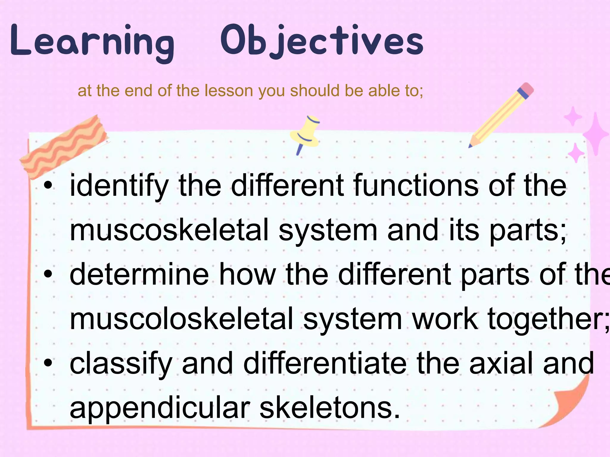Muscoloskeletal System- Science Grade 6.pptx