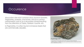 Muscovite mica | PPTX